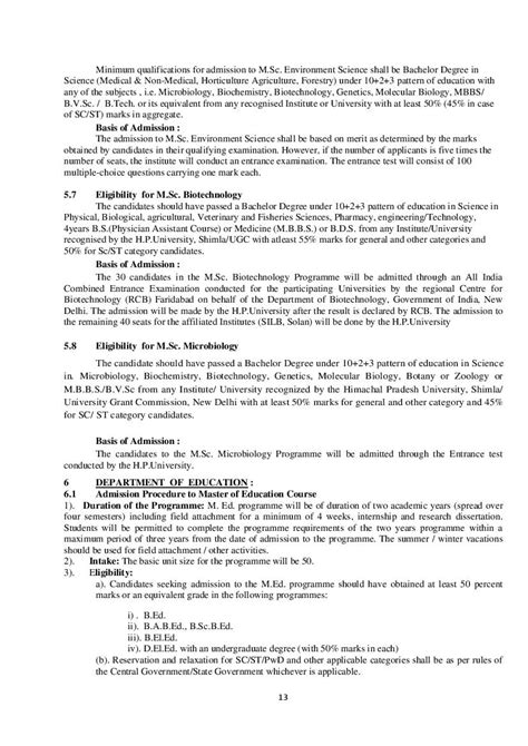 HPU Entrance Exam 2025 Syllabus PDF AglaSem Admission