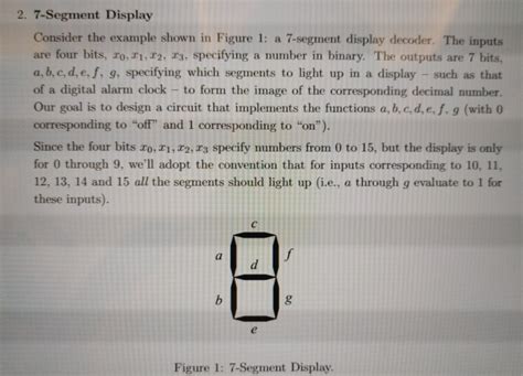 solved 2 7 segment display consider the example shown in