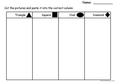Sorting Shapes English ESL Powerpoints