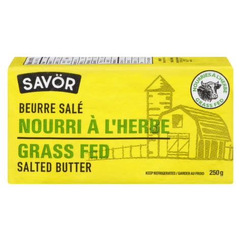 Savor Butter Salted Grass Fed Choices Markets