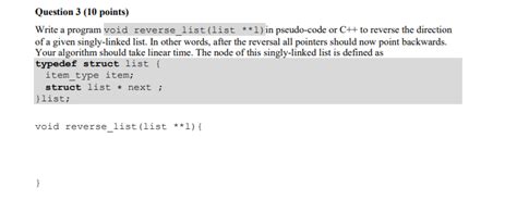Question 3 10 Points Write A Program Void