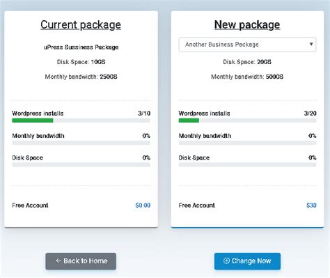 Change Storage Package UPress Knowledgebase