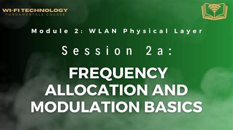 Session 2a Frequency Allocation And Modulation Basics Youtube