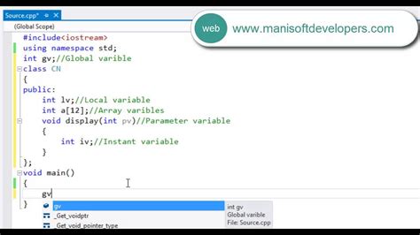 C Programming In Tamil Part Variable Types YouTube