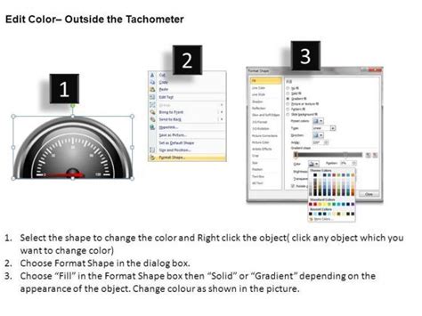 Shapes Tachometer Half Dial PowerPoint Slides And Ppt Diagram Templates