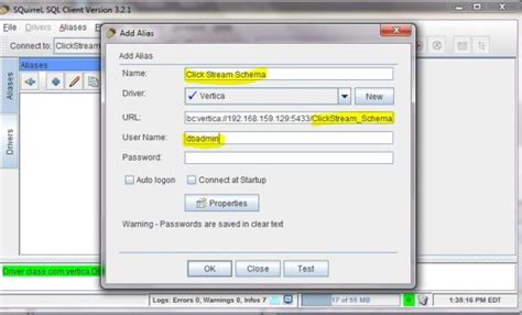 Connecting To Vertica With Squirrel Sql Client Tom Gendron