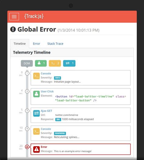 track javascript errors