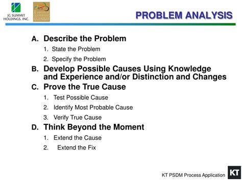 Kt Problem Analysis Template PDF Template