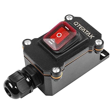 Snapklik Com QTEATAK Inline Cord Switch DPST AC DC A V A V A V A V IP