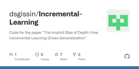 Github Dsgissin Incremental Learning Code For The Paper The Implicit Bias Of Depth How