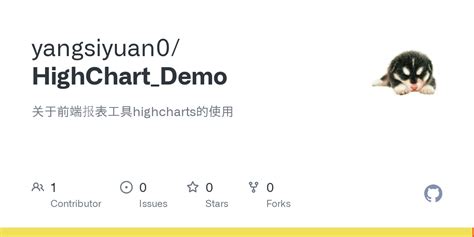 github yangsiyuan0 highchart demo 关于前端报表工具highcharts的使用