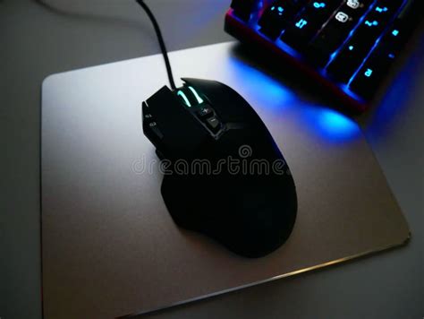 Gaming Computer Mouse With Backlight Computer Mouse On The Desktop