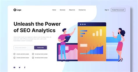 Seo Analytics Hero Header Template Graphic Templates Envato Elements