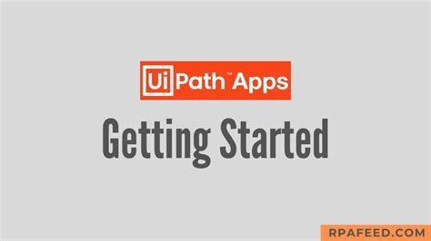 UiPath Apps Getting Started