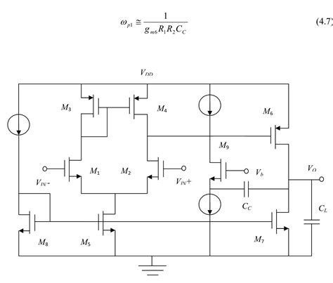 1 Two Stage Cmos Op Amp With Miller Capacitor And A