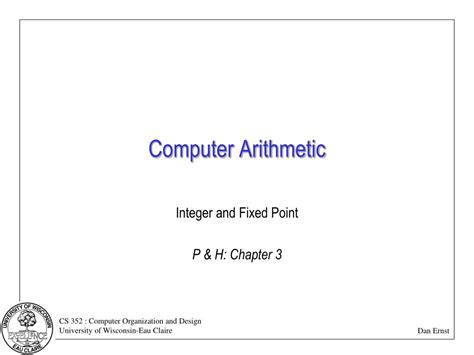 Ppt Computer Arithmetic Powerpoint Presentation Free Download Id6318285