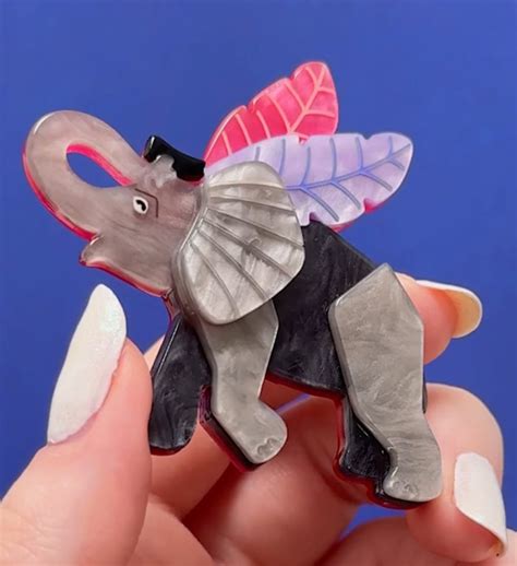 Pachyderm Dream Brooch Bee Bop Boutique