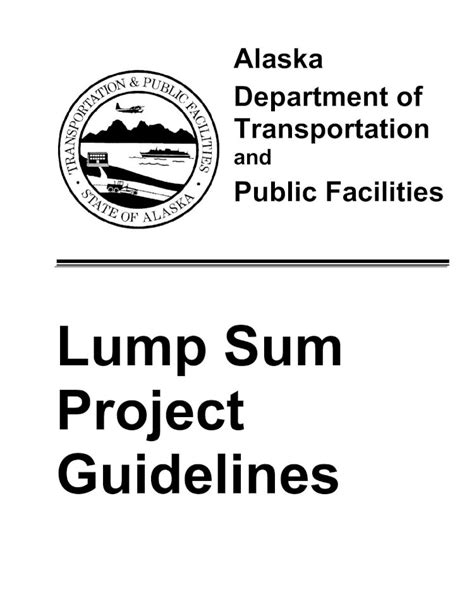 Pdf Lump Sum Project Guidelines Dokumentips