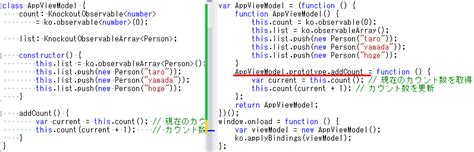 Typescriptでknockoutjsを使う・その4～コールバック関数内のthisの罠～ Sourcechord