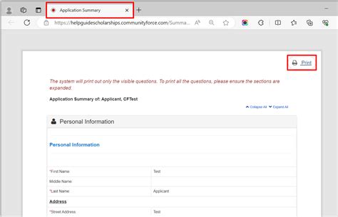 3 Accessing Your Application Form After Submission Communityforce