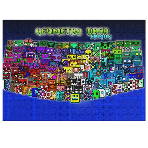 Geometry Dash Jigsaw Puzzles Interlocking Puzzles Home Decor Birthday T Wooden Puzzle