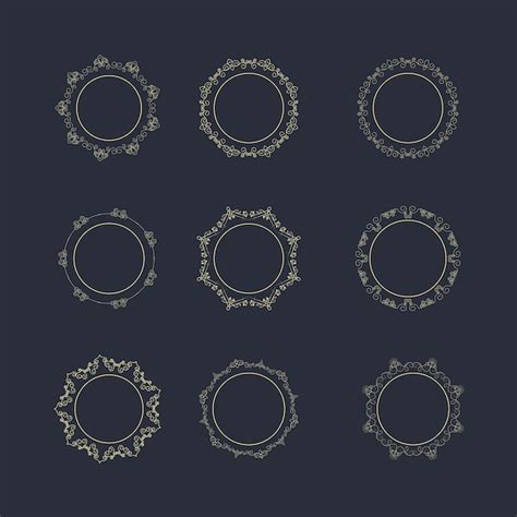 Premium Vector Vintage Border Line Template Vector