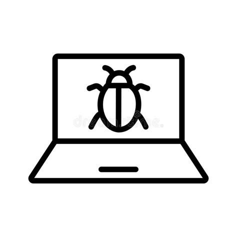 Bug Check Vector Icon Which Can Easily Modify Or Edit Stock Vector