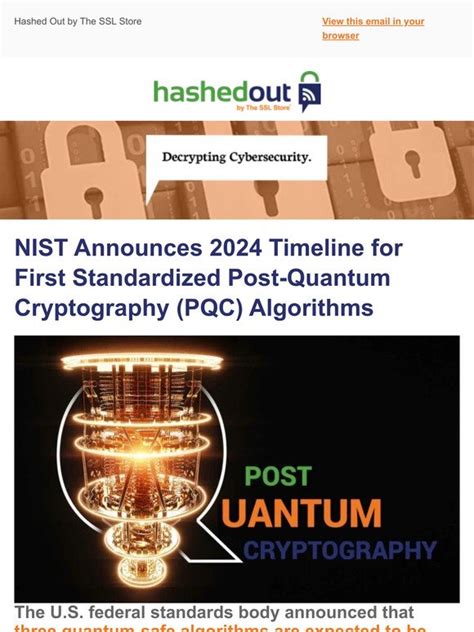 The Ssl Store Nist Announces 2024 Timeline For First Standardized Post Quantum Cryptography