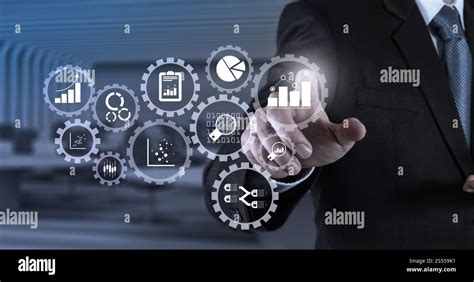 Business Data Analytics Management With Connected Gear Cogs With Kpi Business Data Analytics Management With Connected Gear Cogs With Kpi