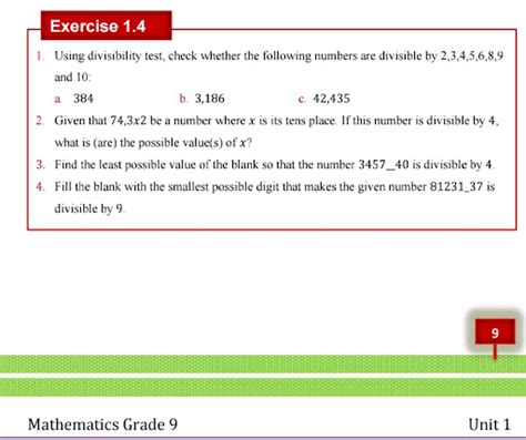 Exercise 14 Using Divisibility Test Check Whether The Following Numbers