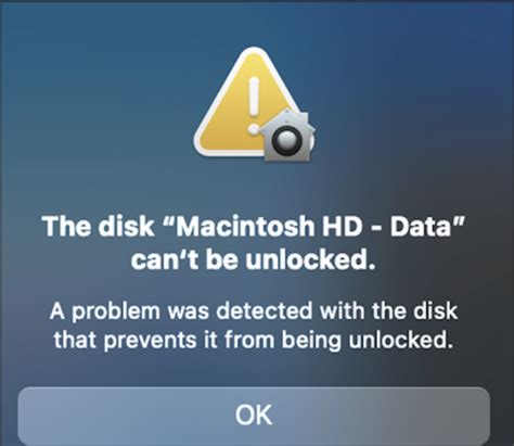 The Disk Macintosh HD Data Can T Be Unlocked Fix MacReports