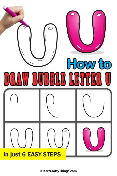 Bubble Letter U Draw Your Own Bubble U In 6 Easy Steps