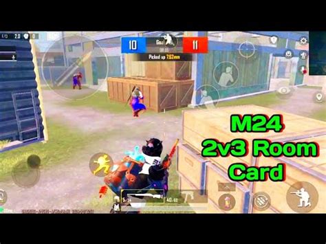 M24 Sniper Match 2v3 In Room Card One Side Winning Match | Almost Win Match From Starting In ...