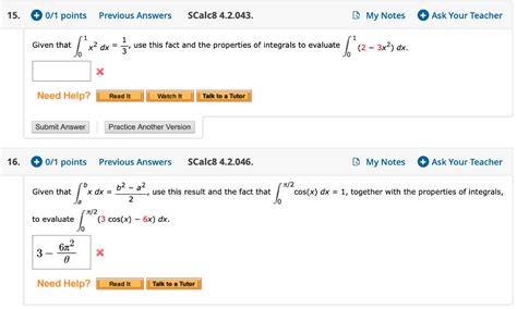 Solved 15 0 1 Points Previous Answers Scalc8 4 2 043 My