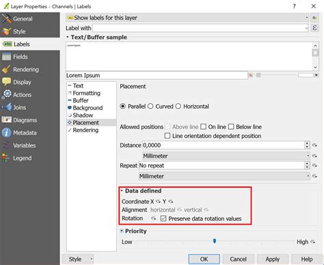 Labeling Rotating Label In QGIS Geographic Information Systems Stack Exchange