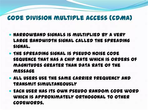 Multiple Access Techniques Used In Wireless Communication Pptx