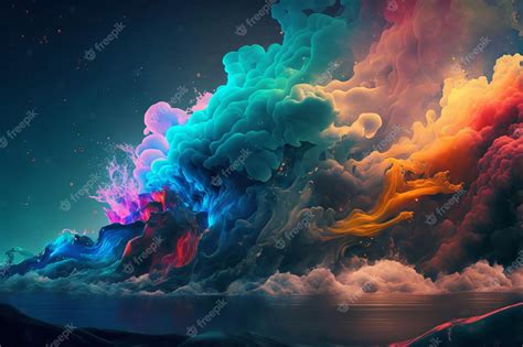 Premium Photo Abstract Colorful Cloud Wallpaper
