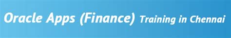 Oracle Apps Finance Training In Chennai Best Oracle Apps Finance