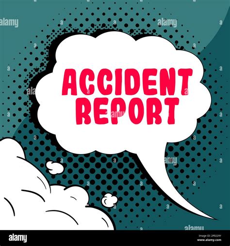 Handwriting Text Accident Report Word Written On A Form That Is Filled