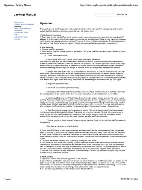 Operation Jacktrip Manual Pdf Port Computer Networking Server