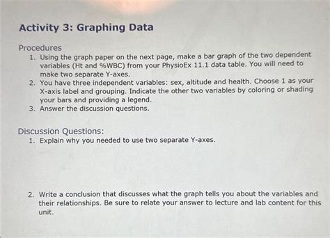 Solved Procedures Using The Graph Paper On The Next Page Chegg