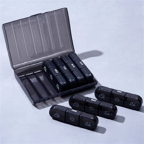 휴대용 요일별 일주일 약 통 케이스 플라스틱 여행 알