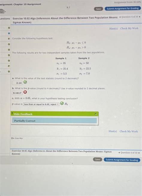 solved assignment score 82 66 signment chapter 10