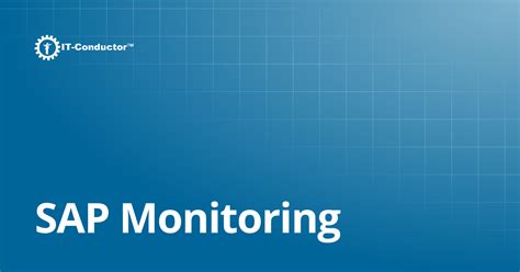 Sap Monitoring It Conductor Documentation