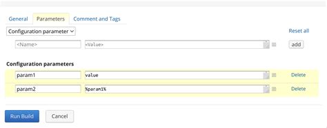 Continuous Integration Teamcity Use Configuration Parameter In