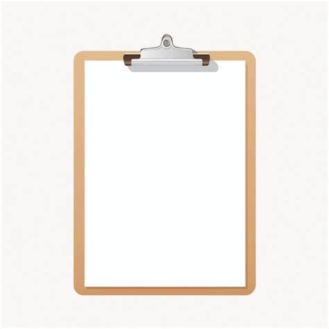 메모를 위한 빈 클립보드 프리미엄 벡터