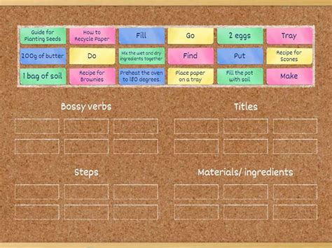 Procedural Writing Group Sort