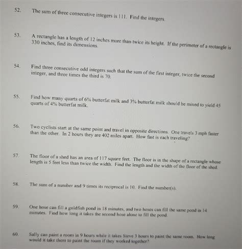 solved 52 the sum of three consecutive integers is 111