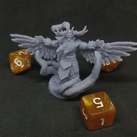 3D Printable Loyalty Reward 03 Months Elven Druid By Imagine Minis