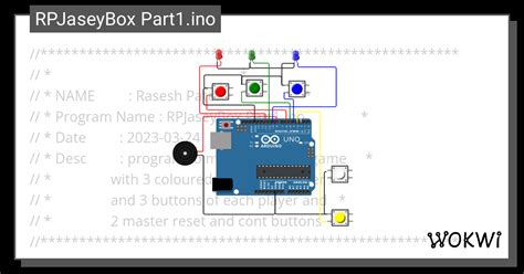 RPJaseyBox Part1 Wokwi ESP32 STM32 Arduino Simulator